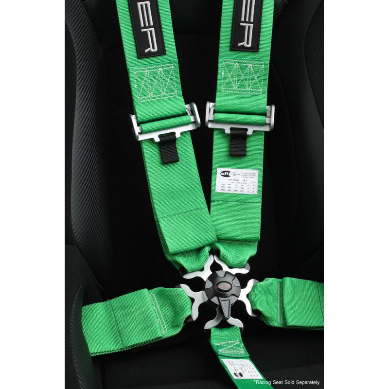 Cipher Racing Harness 5 Point 3 Inch (Green) Camlock Quick Release ...